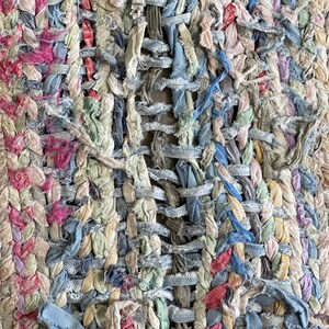 Vintage Twined Rag Rug Cotton Braided Rugs 20 X 50 Primitive as is ...