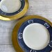 Vintage Tillson Dinner Plates Blue and White Flow Blue Burslem ...