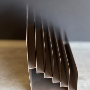 Vintage Steel Letter Holder Bill Sorter Hunt Lit Ning 6 Slot Mid ...