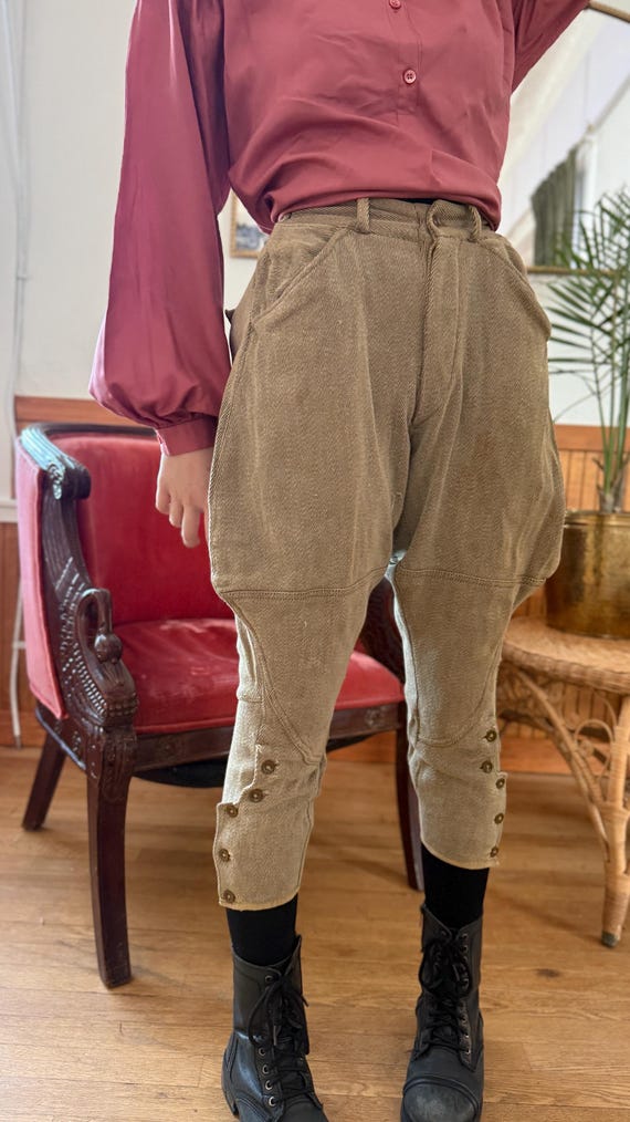 Antique Wool Jodhpur Riding Breeches Small Size - Gem