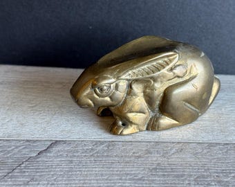 Brass Bunny Rabbit Figurine - Etsy