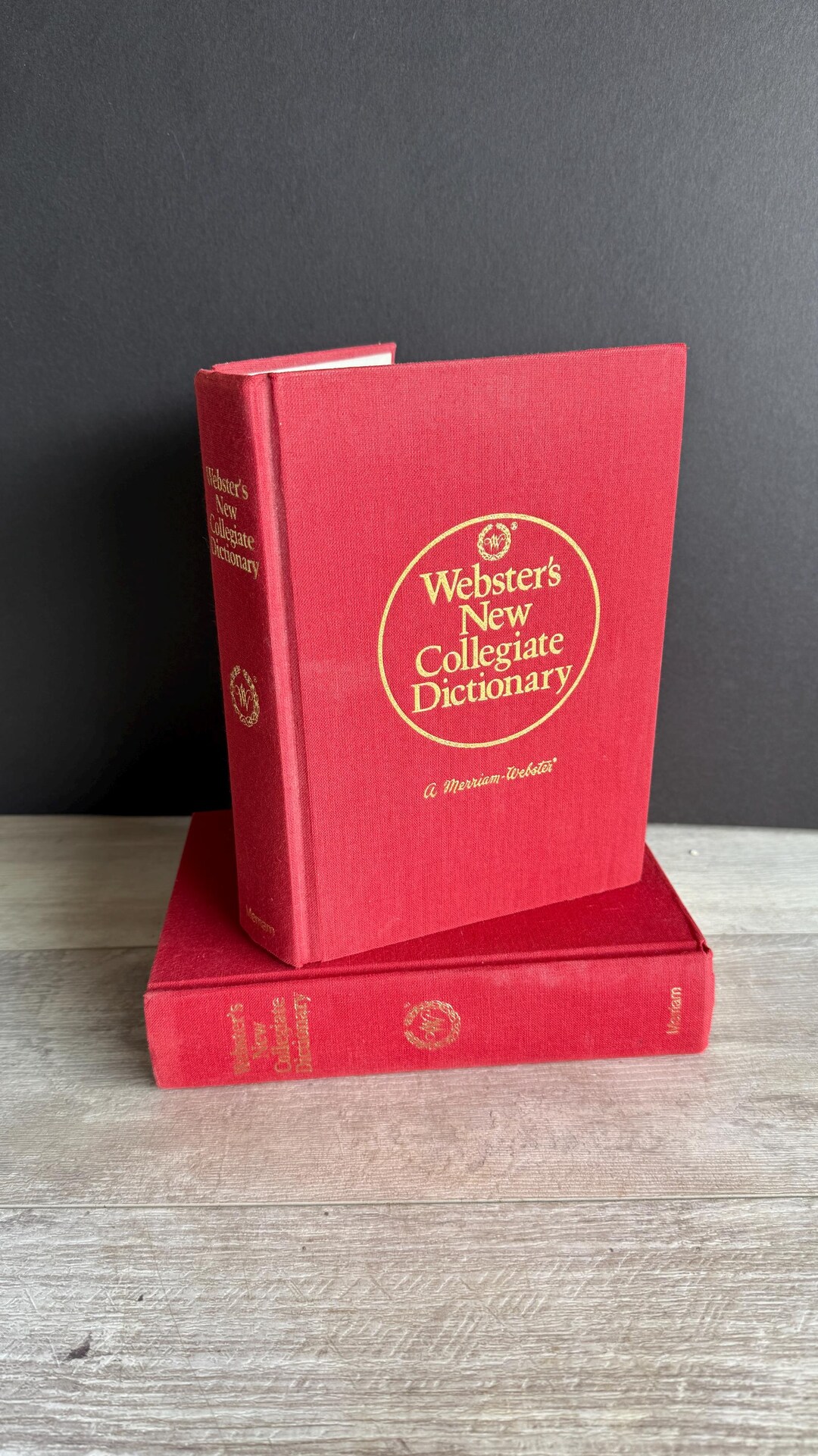 Websters New Collegiate Dictionary 1976 - Red Cover - Exc. Condition - Etsy