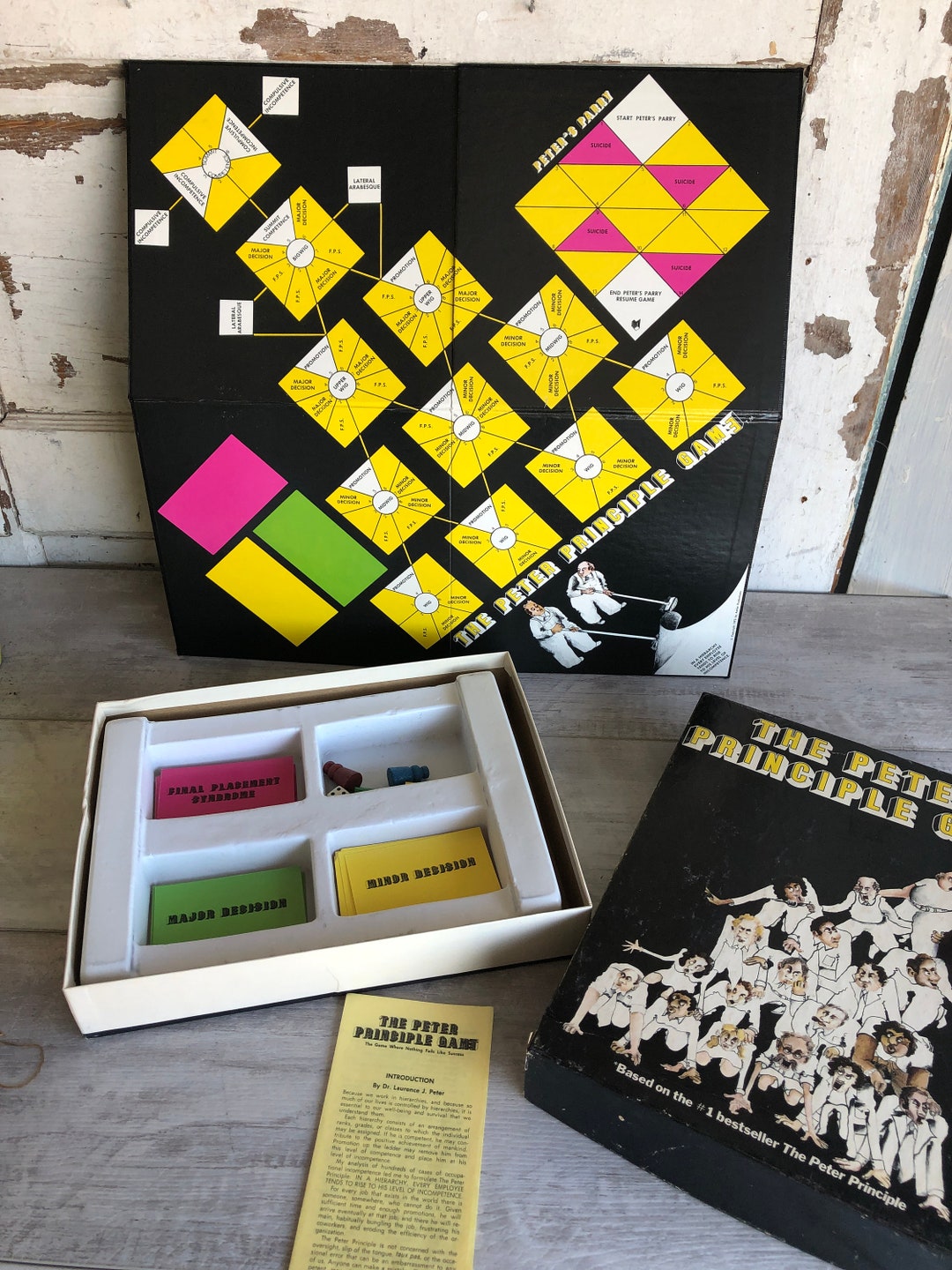 The Peter Principle Game Vintage Box Game - Complete - C. 1973 - Etsy