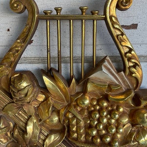 Vintage Syroco Wall Hanging - 1971 Mandolin Musical Hollywood Regency ...