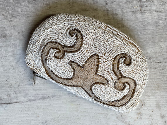 Vintage Belgian Beaded Change Purse - Handmade Kid Le… - Gem