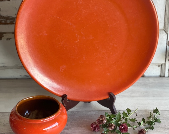 Vintage Catalina Island Pottery Toyon Red 14 Inch Pottery Platter ...