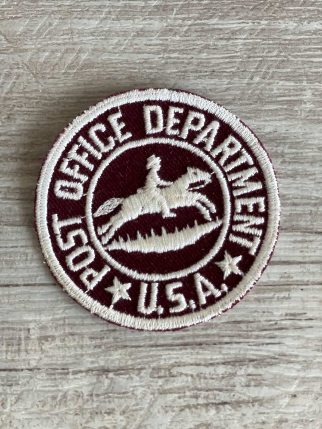 Vintage Post Office Patch "post Office Department Usa" 1970s Brown Pony ...
