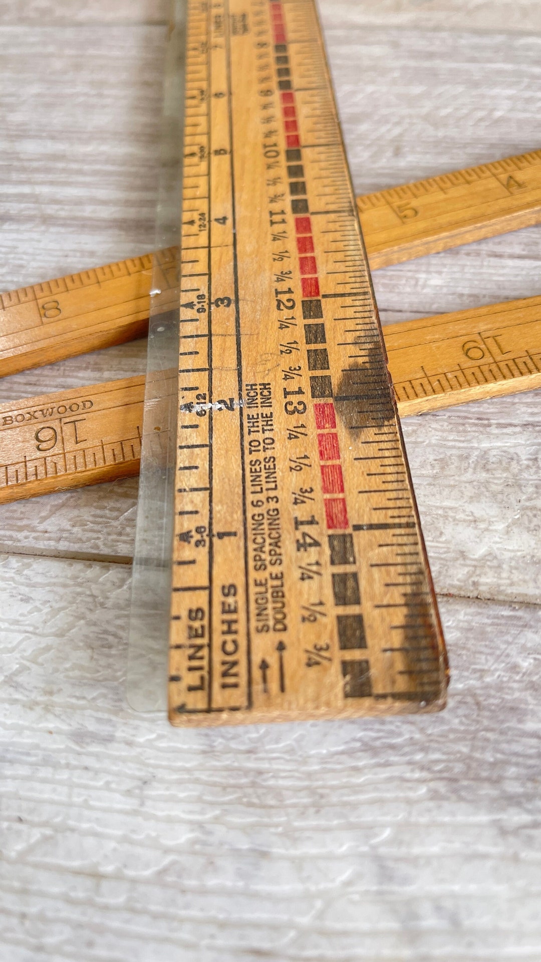 Vintage Westcott Typewriter Ruler Measurement Tool Pica and Elite Font ...