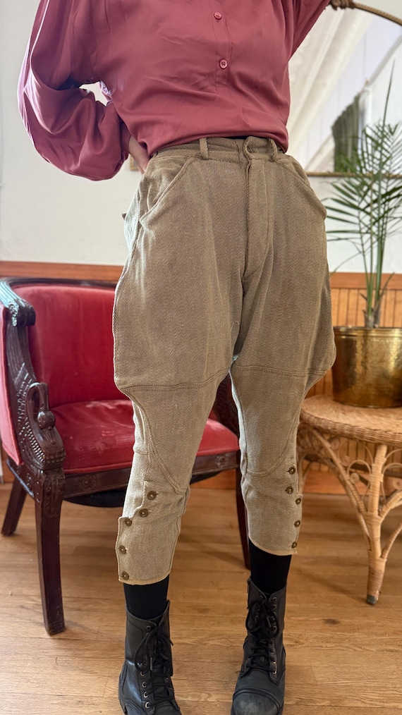 Antique Wool Jodhpur Riding Breeches Small Size - Gem