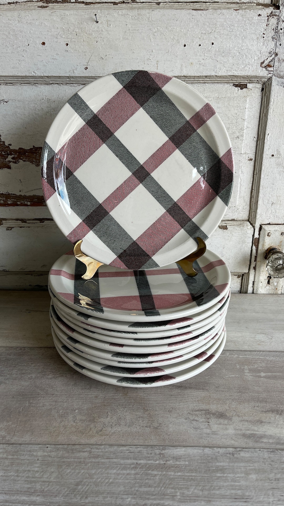 Vintage Dinner Plates Wallace China highlander - Etsy