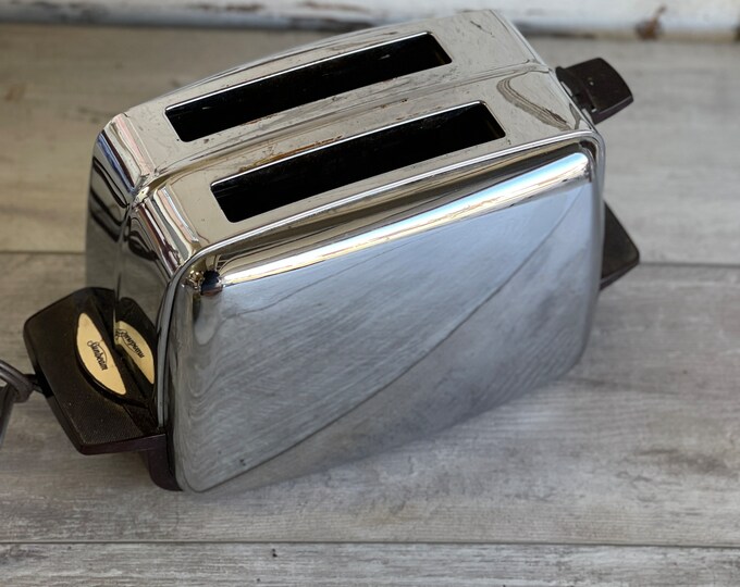 Vintage Toaster Sunbeam Chrome and Bakelite Toaster - Model T10 - Etsy