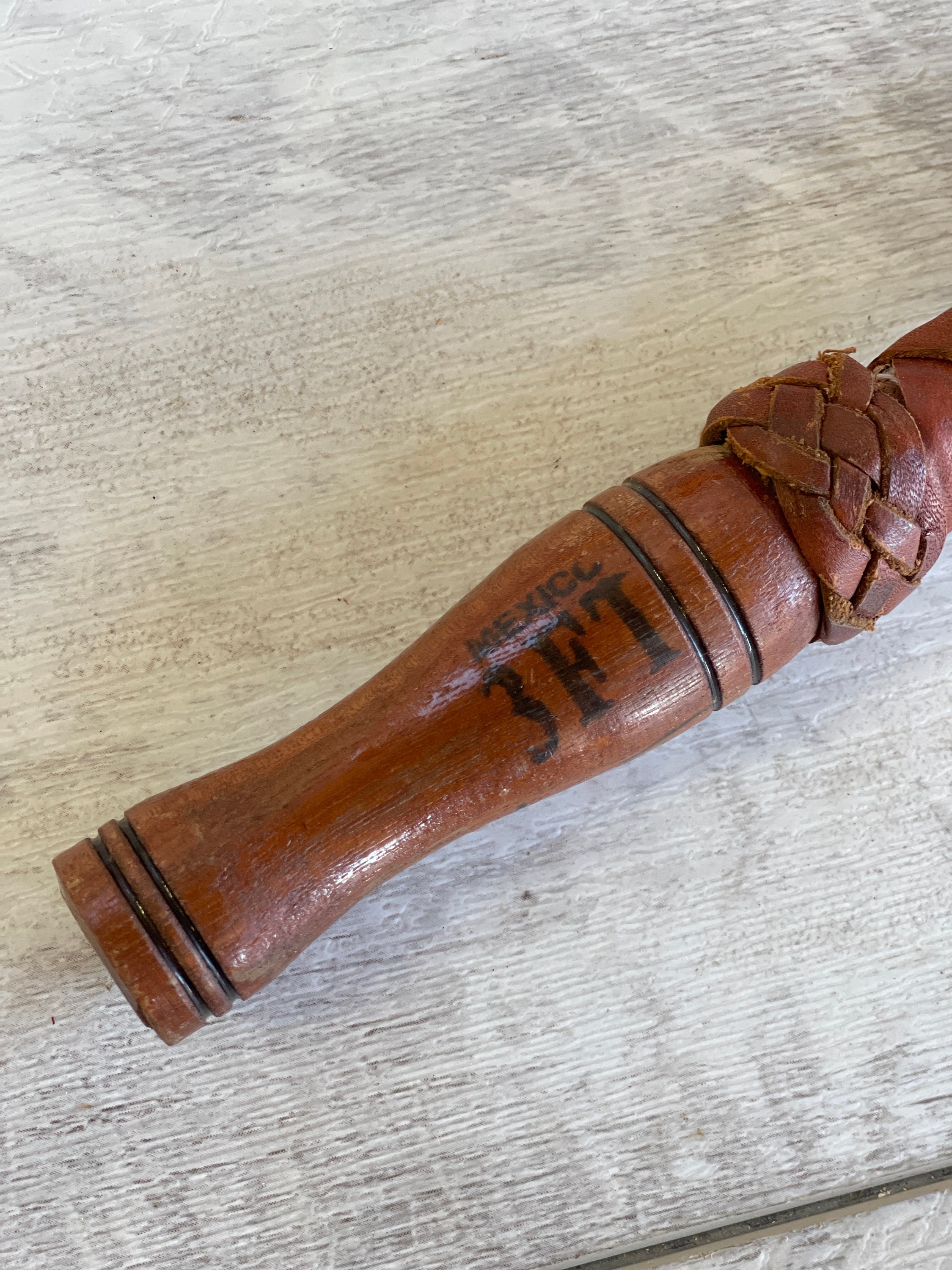 Vintage Leather Whip Made in Mexico Brown Horse Riding 3 | Etsy