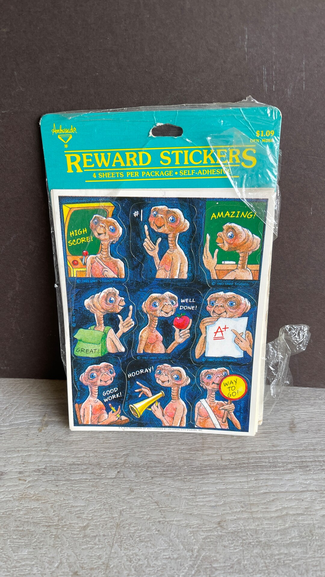 1981 Vintage ET Stickers Reward Stickers - Put It on Your Trapper ...