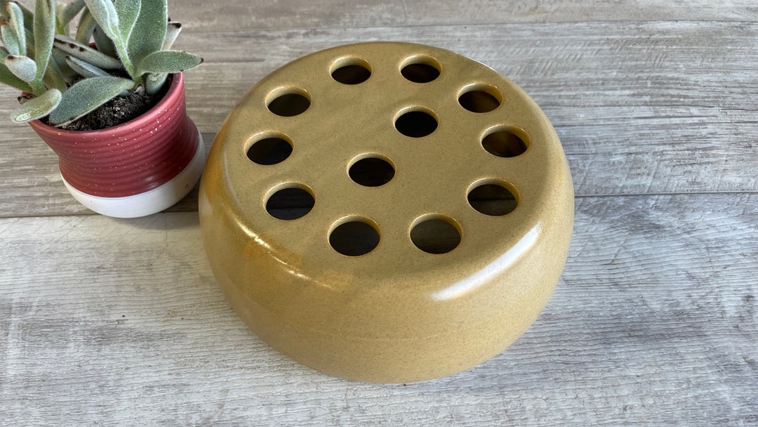 Vintage Extra Large Flower Frog - Handmade Pottery - Etsy