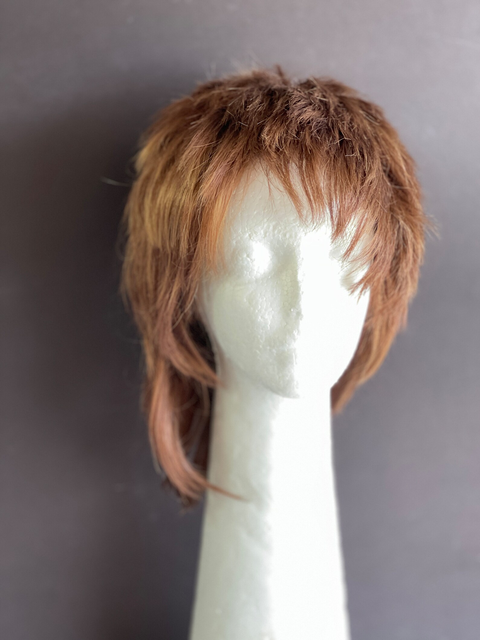 Vintage Carousel Twiggy Wig Case- Vinyl +shaggy Wig and Form - Etsy