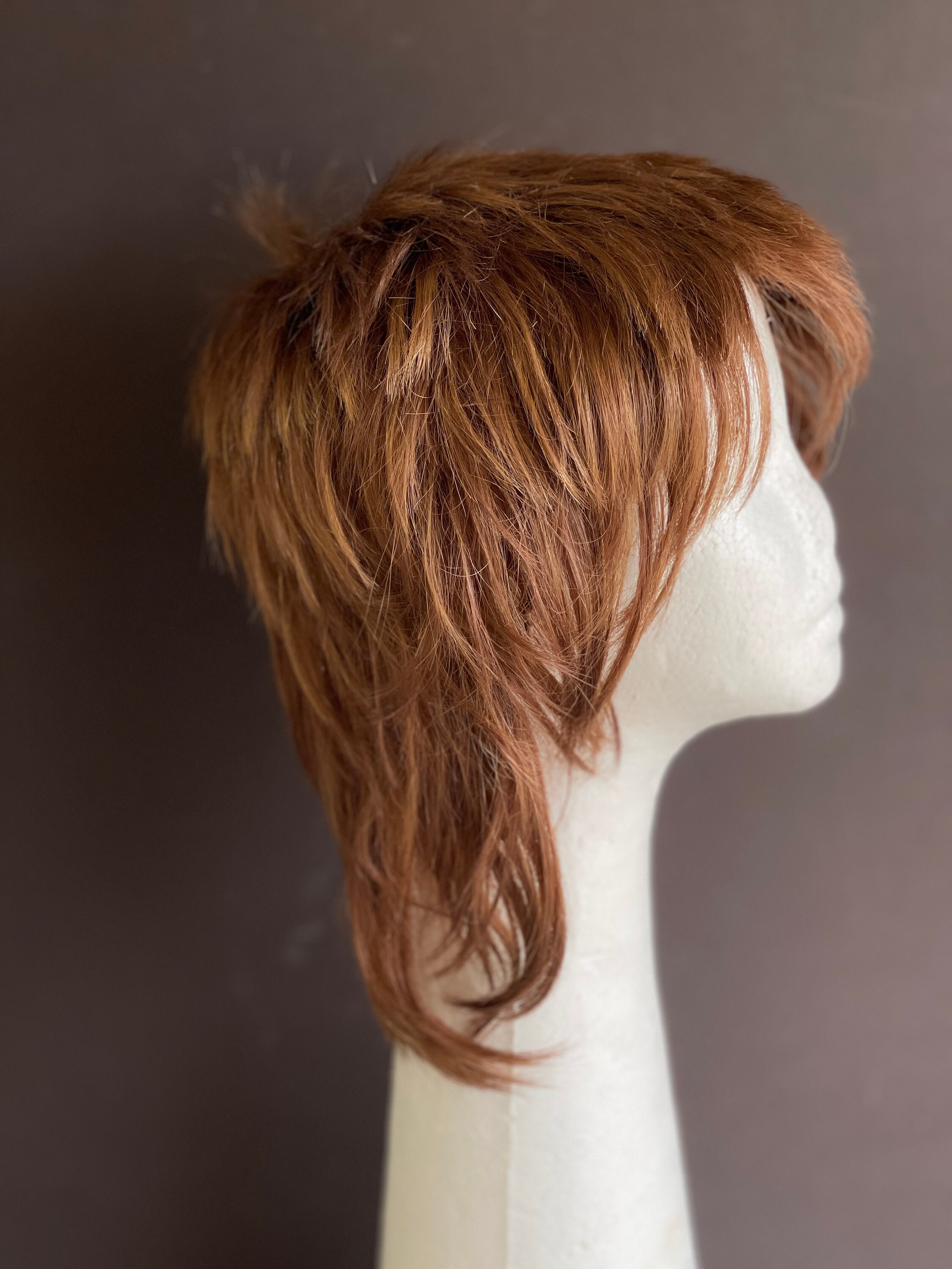 Vintage Carousel Twiggy Wig Case- Vinyl +shaggy Wig and Form - Etsy
