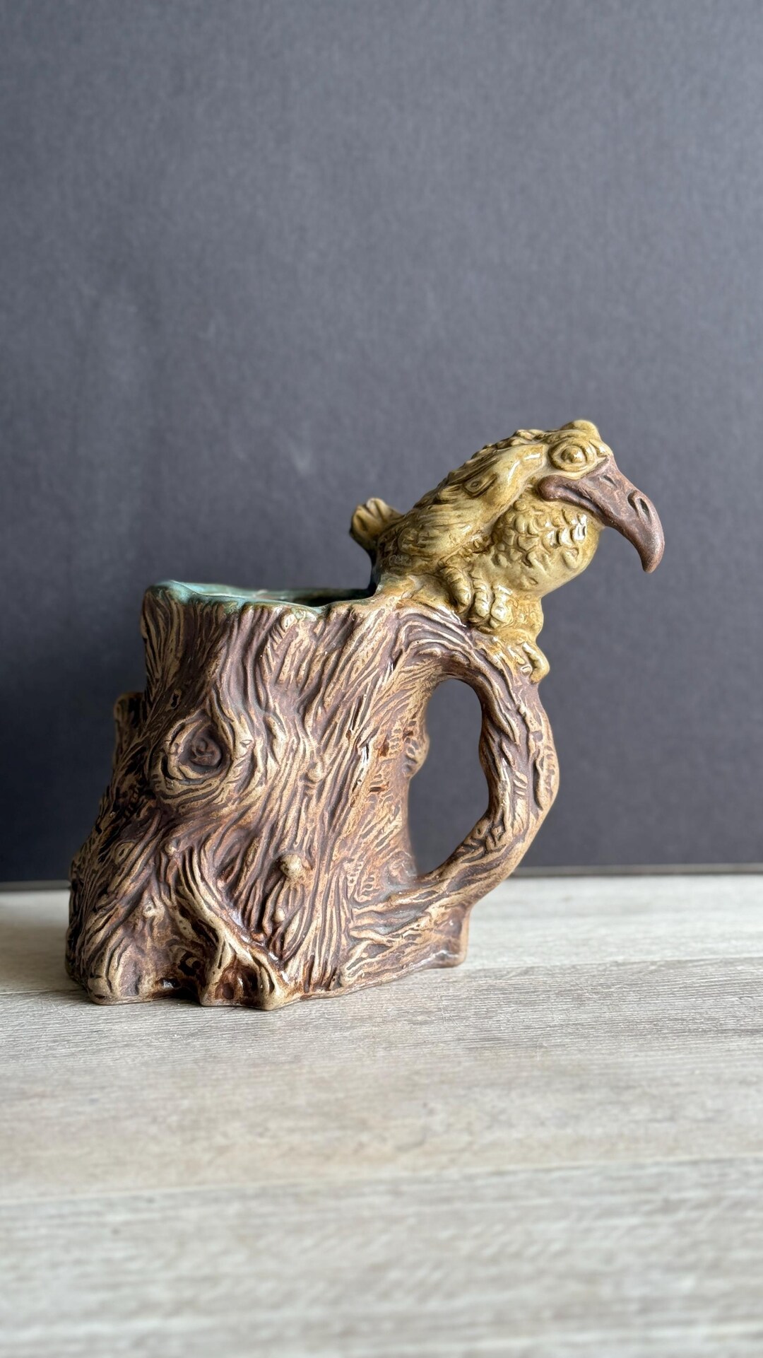 Vintage Jim Rumph Mug 1973 Pooping Raven Troll Pottery - Classic - Etsy