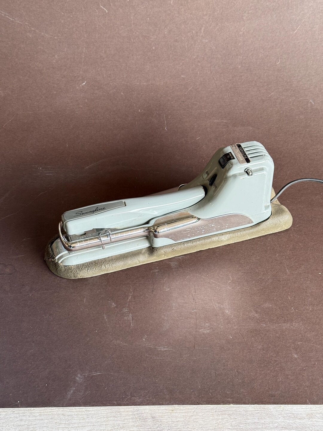 Vintage Stapler Automatic Electric Swingline -industrial 1950s Model 66 ...