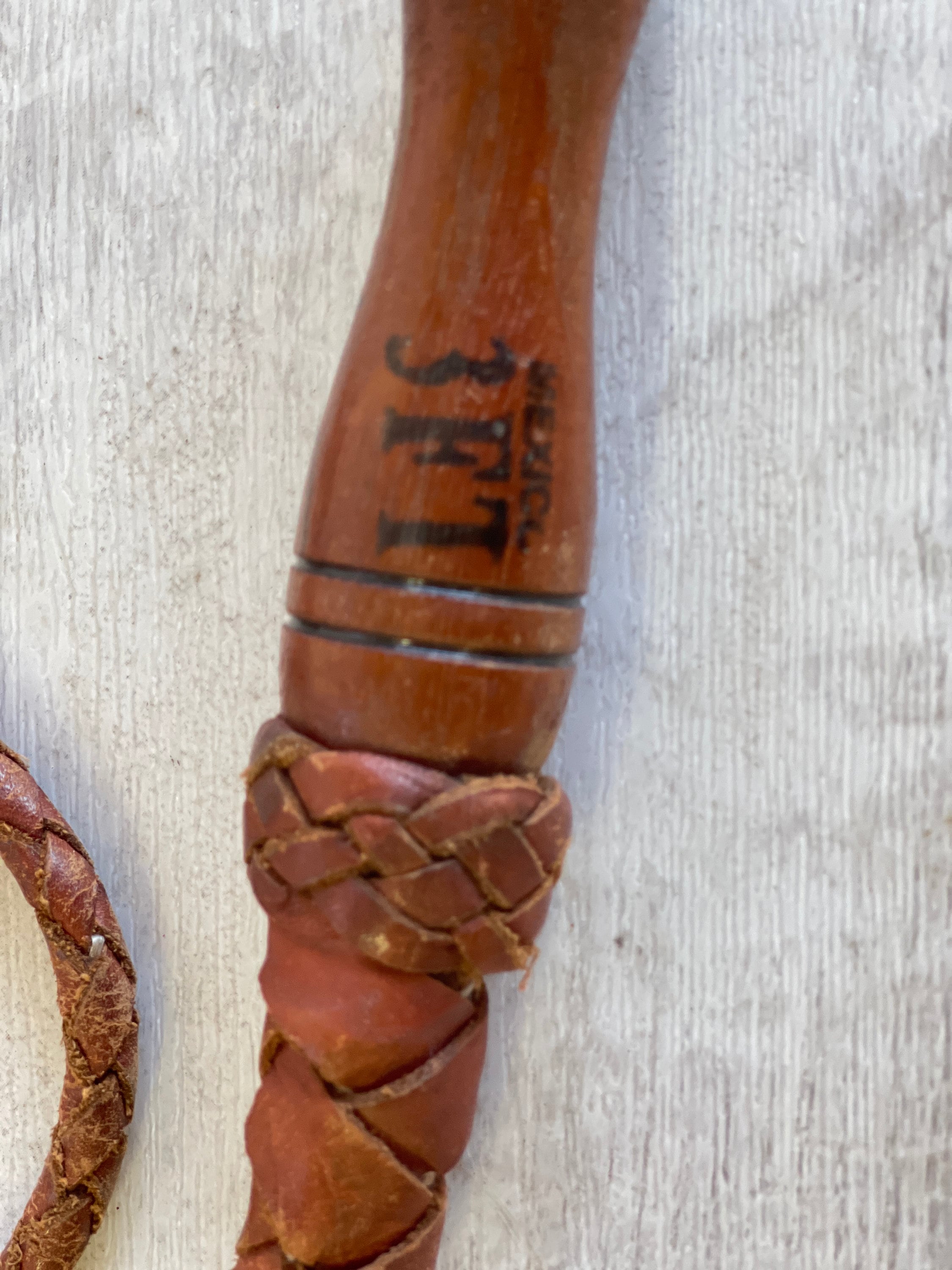 Vintage Leather Whip Made in Mexico Brown Horse Riding 3 | Etsy