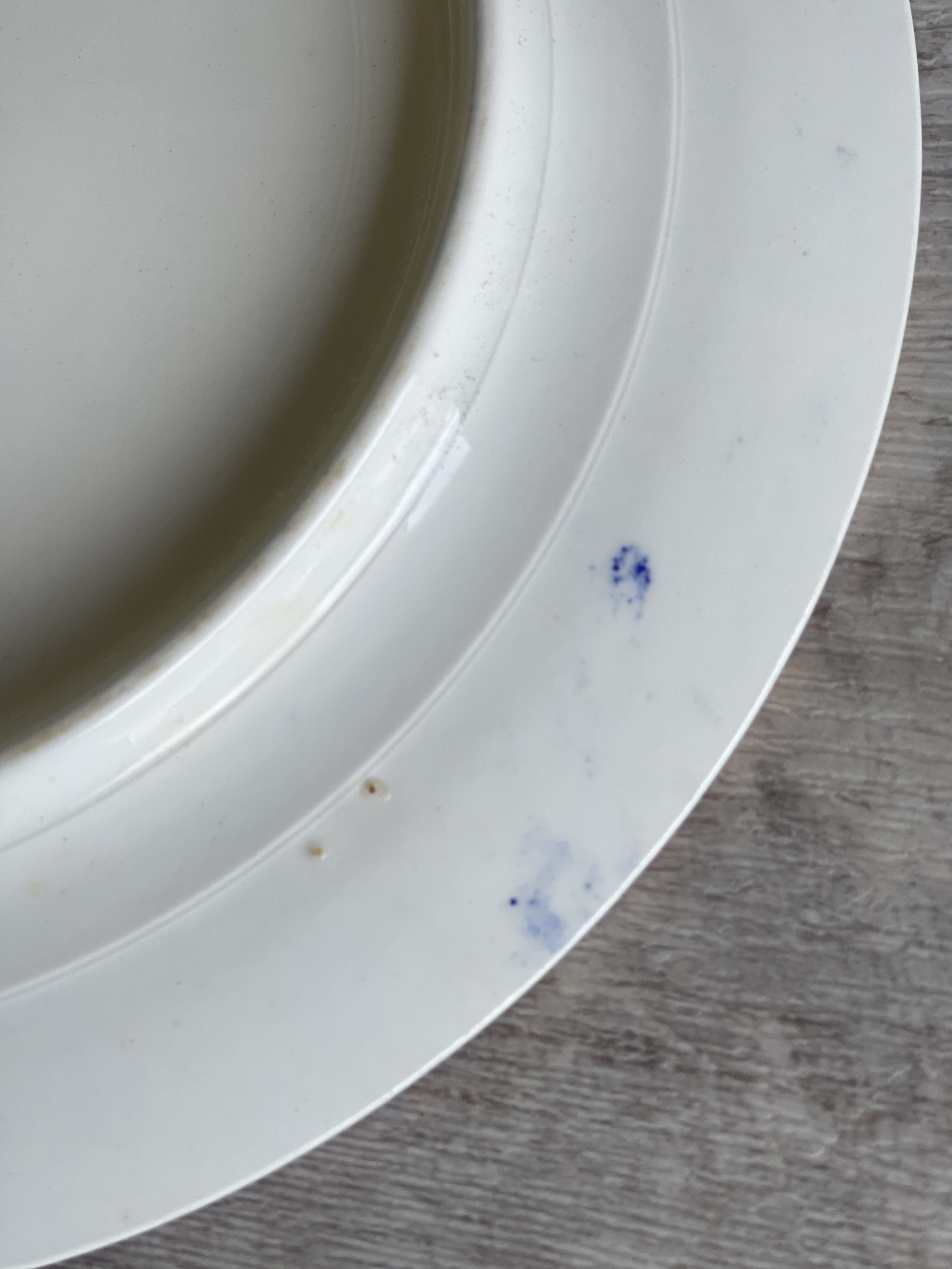 Plates Kitchen & Dining Home & Living Antique Cobalt Blue Monk Plate ...
