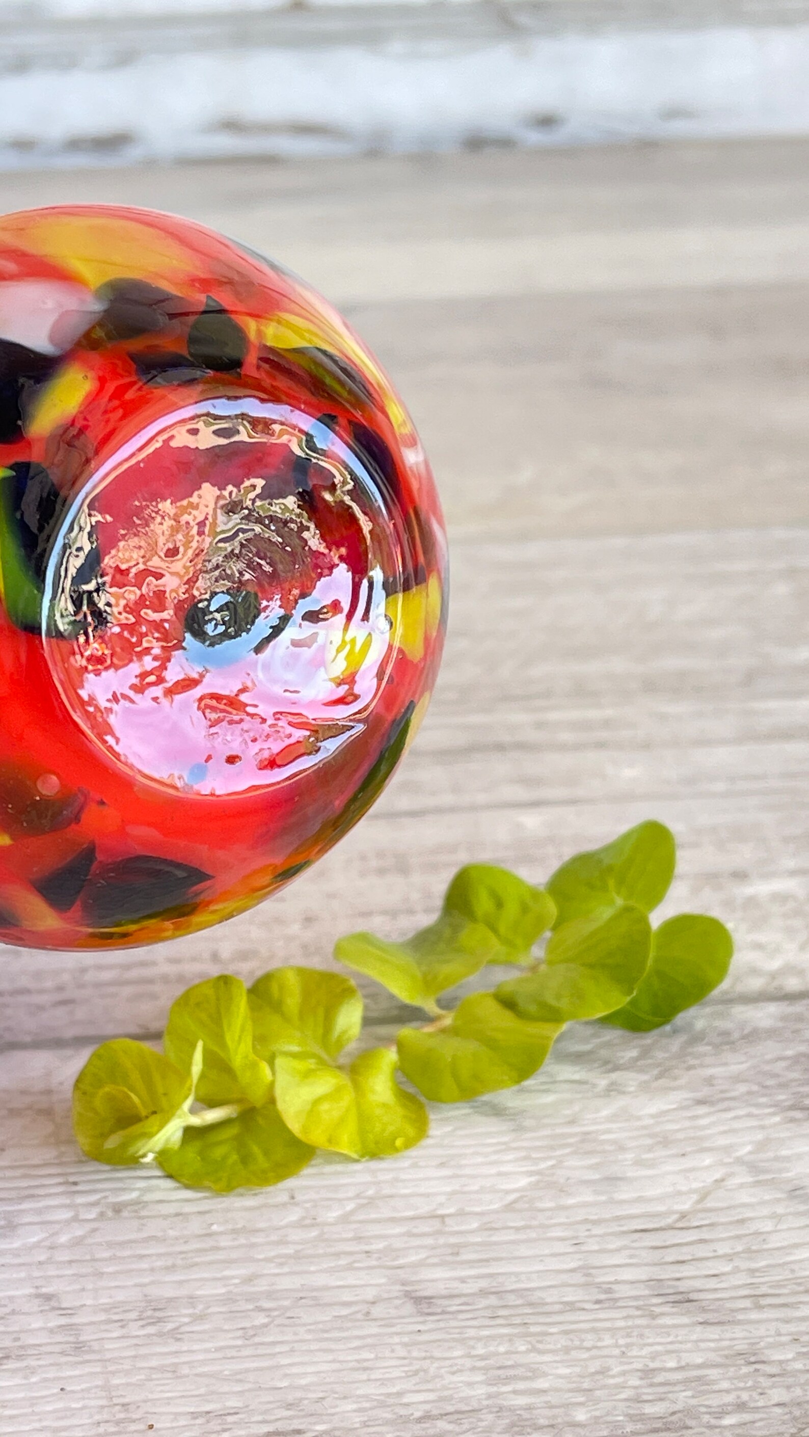 Vintage Blown Glass Vase Opaline Fire Red Small Bud Vase - Etsy