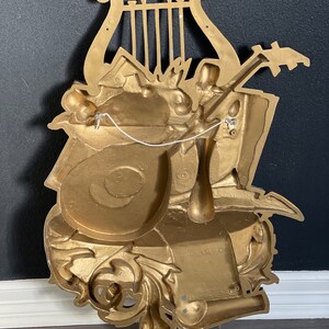 Vintage Syroco Wall Hanging - 1971 Mandolin Musical Hollywood Regency ...