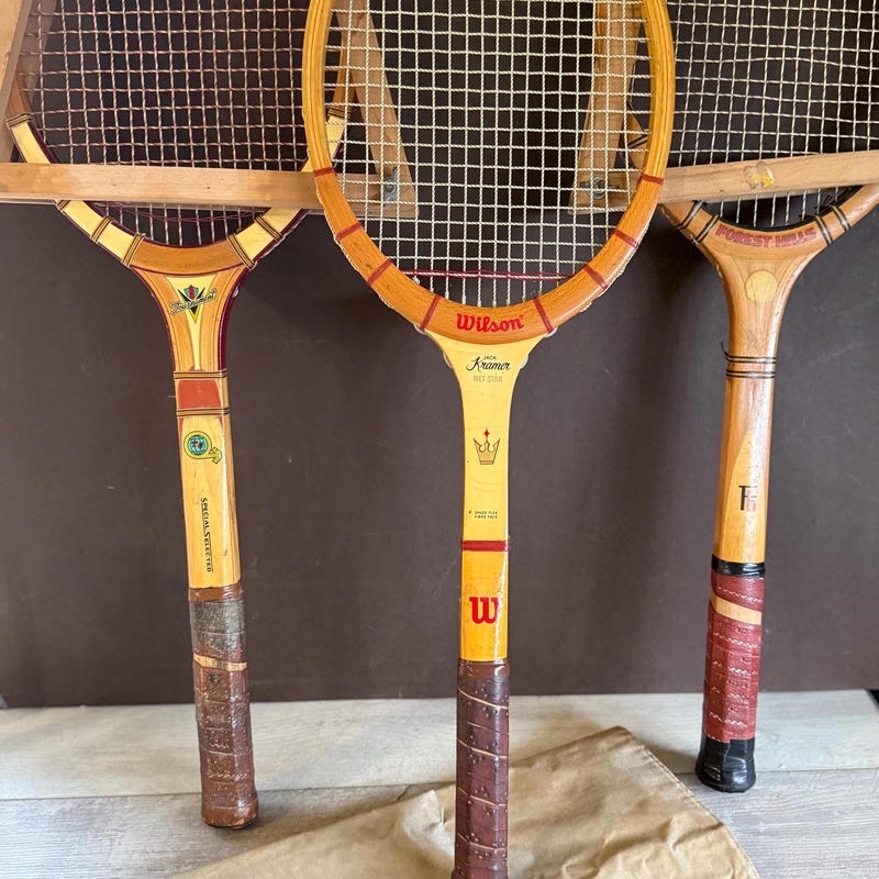 Wooden Tennis Racket - Etsy