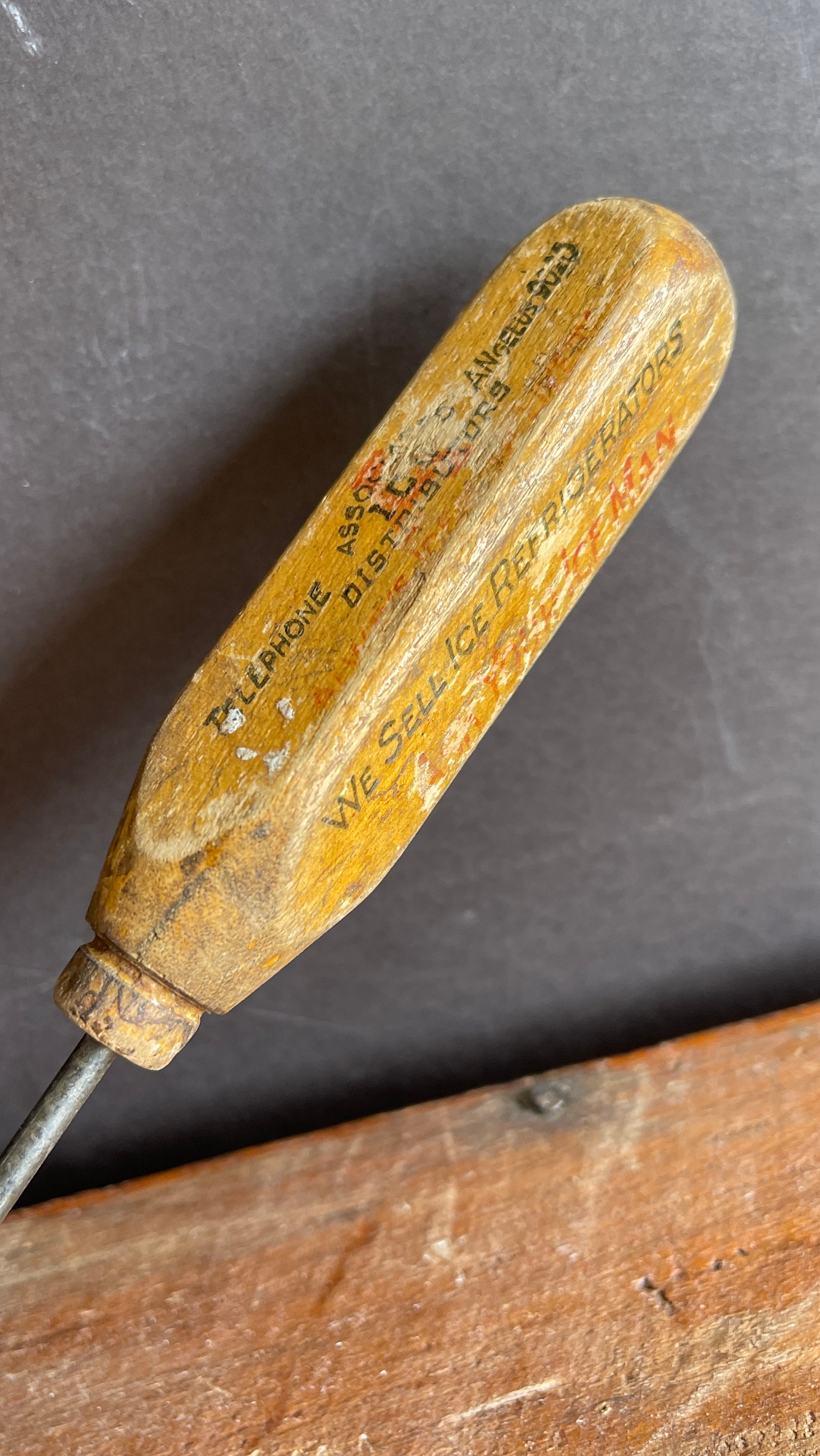 Vintage Advertising Ice Pick - Associated Ice Distributors - 1920s/30s ...