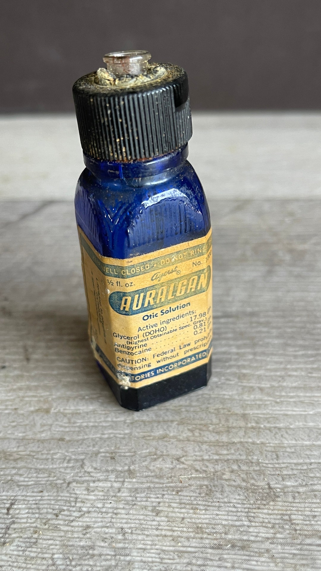 Vintage Cobalt Blue Glass Jars - Noxema and Vicks Vap O Rub - OLD - Etsy