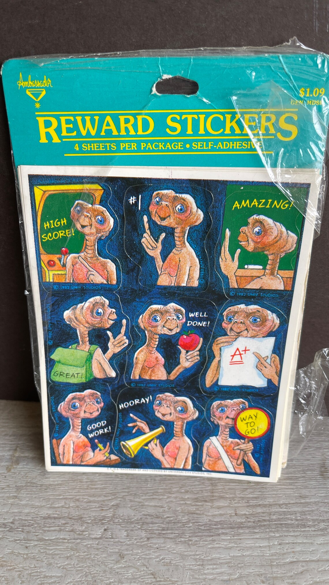 1981 Vintage ET Stickers Reward Stickers - Put It on Your Trapper ...