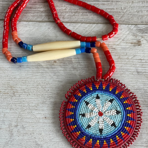 Beaded Medallion Native - Etsy