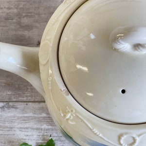 Vintage Teapot Porcelier Sail Boat Tea Pot Extra Large Vitreous China ...