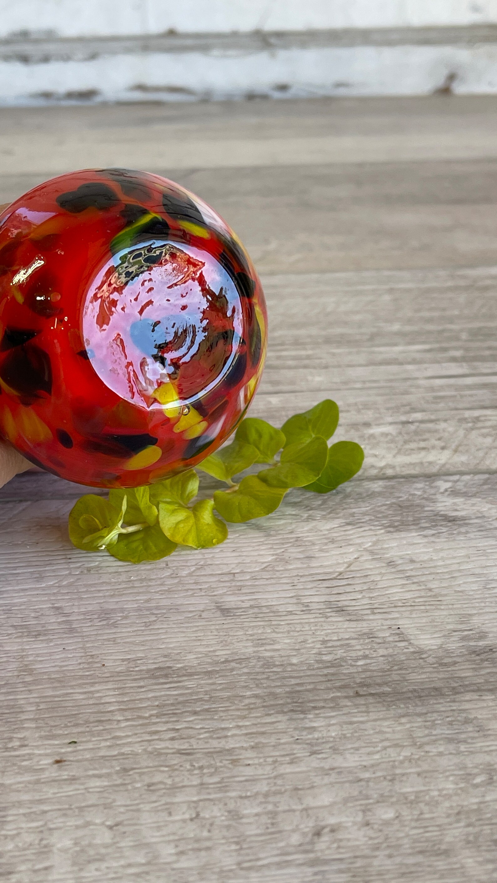Vintage Blown Glass Vase Opaline Fire Red Small Bud Vase - Etsy