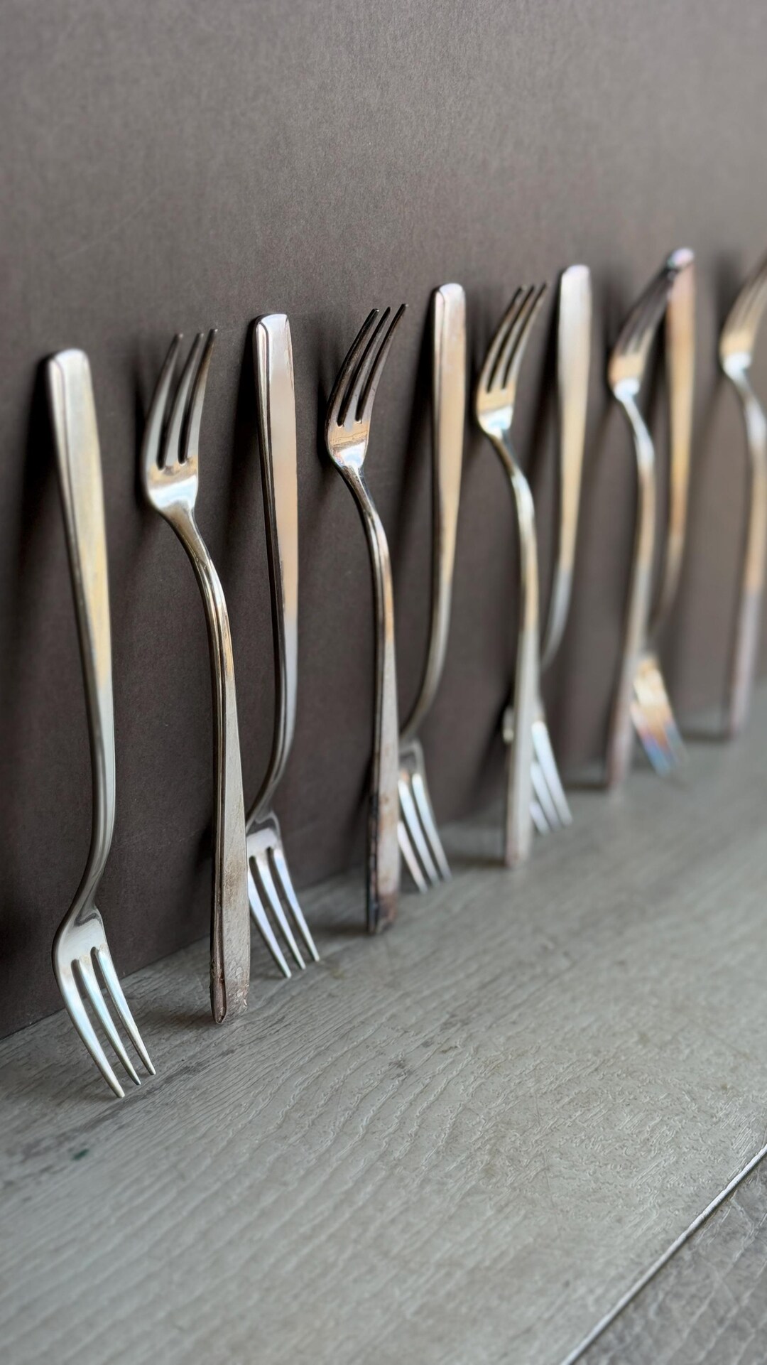 Vintage Cocktail Forks - Victors Co. Silver Seafood Relish Pickle -set ...