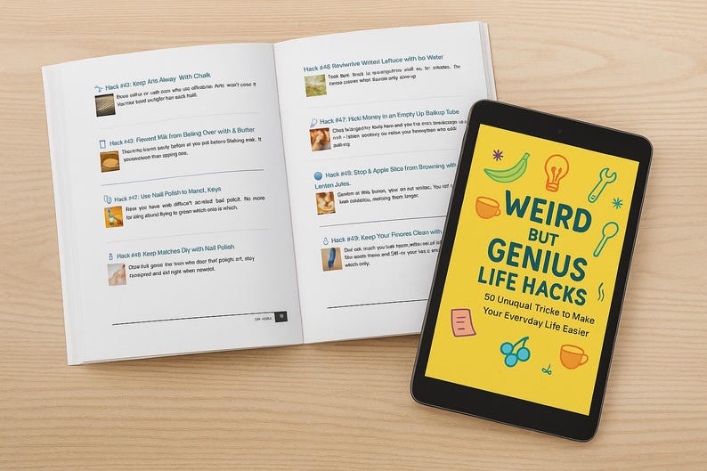 Weird but Genius Life Hacks: 50 Unusual Tricks (digital Ebook) - Etsy ...