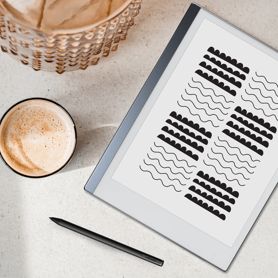 Remarkable Notebook Template Digital Cover Sleep Screen Pattern Dessign ...