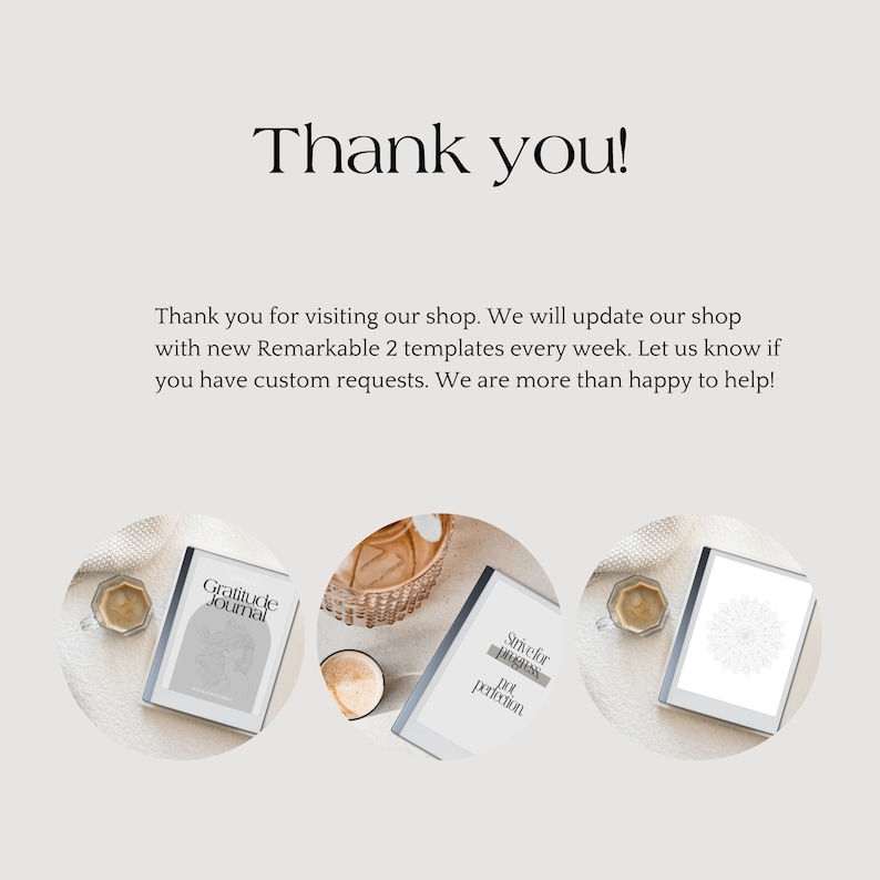 Remarkable 2 Gratitude Journal Template – Undated Wellness Planner (PDF ...