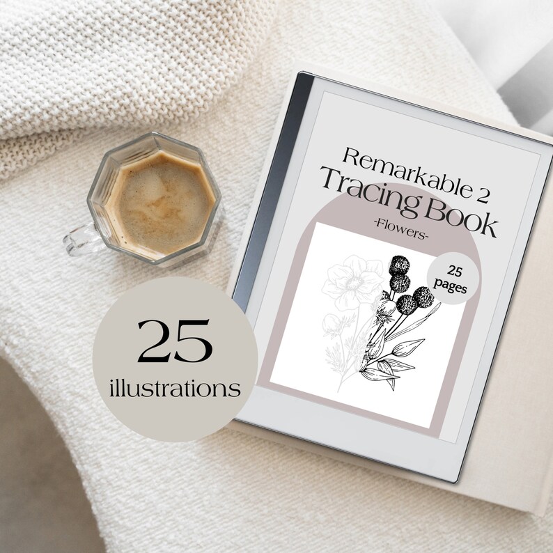 Remarkable 2 Tracing Book With Flowers Illustrations | Relaxation RM2 ...