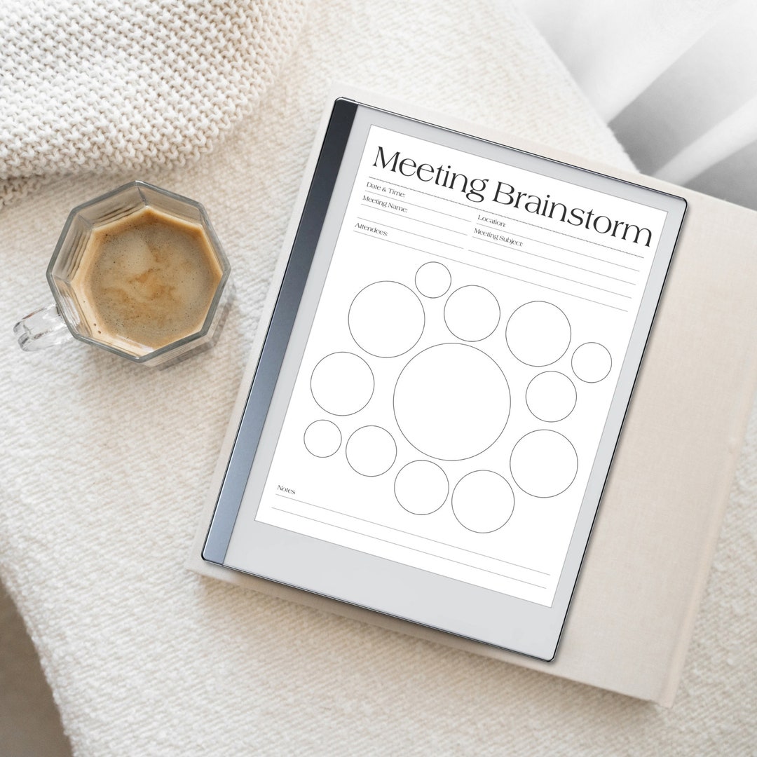 Remarkable 2 Brainstorm Template | Remarkable Efficiency Template for ...