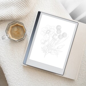 Remarkable 2 Tracing Book With Flowers Illustrations | Relaxation RM2 ...