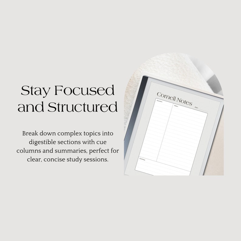 Remarkable Template - Cornell Notes | Remarkable Notebook Template ...