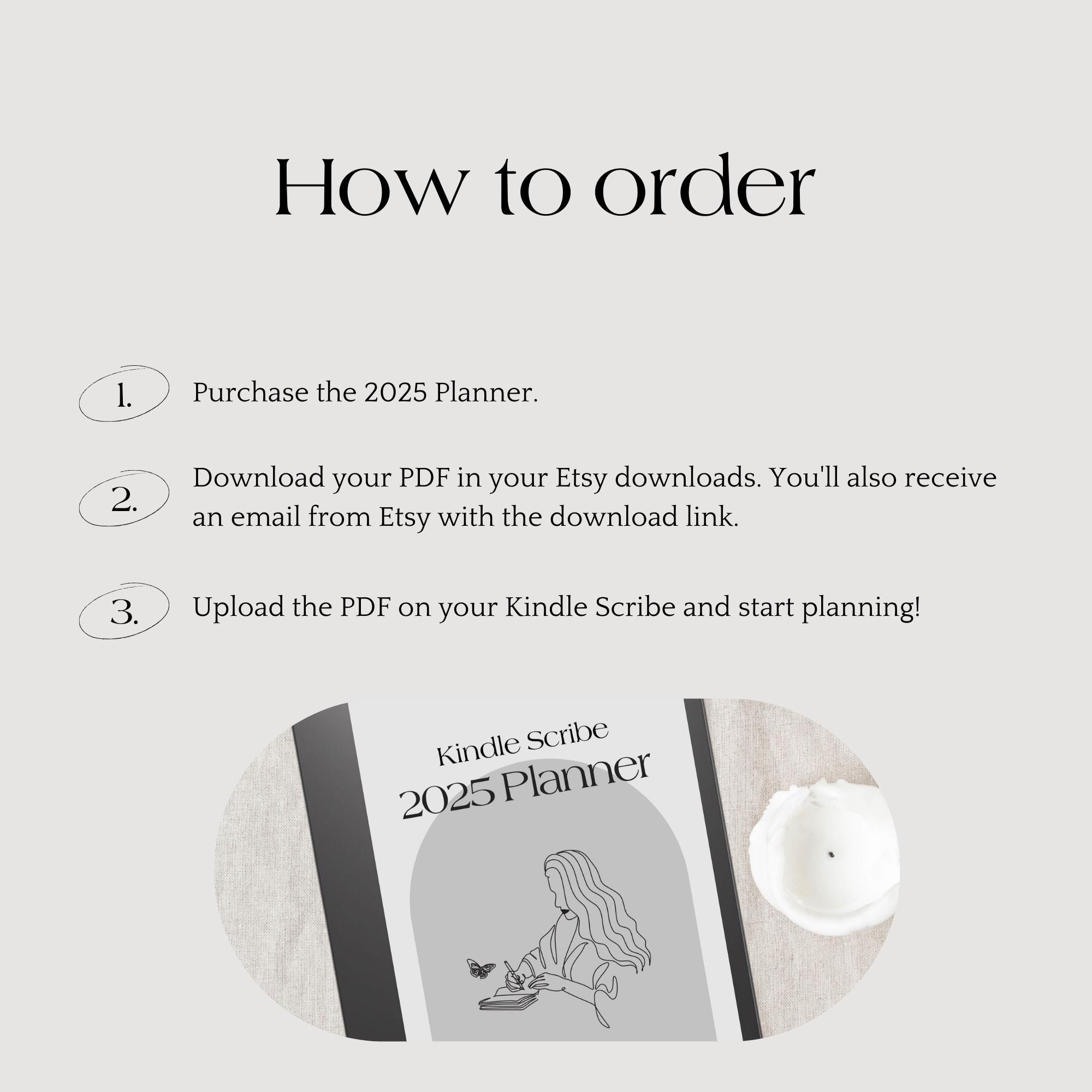 Kindle Scribe 2025 Planner | 2025 Planner Kindle Scribe | Kindle Scribe ...