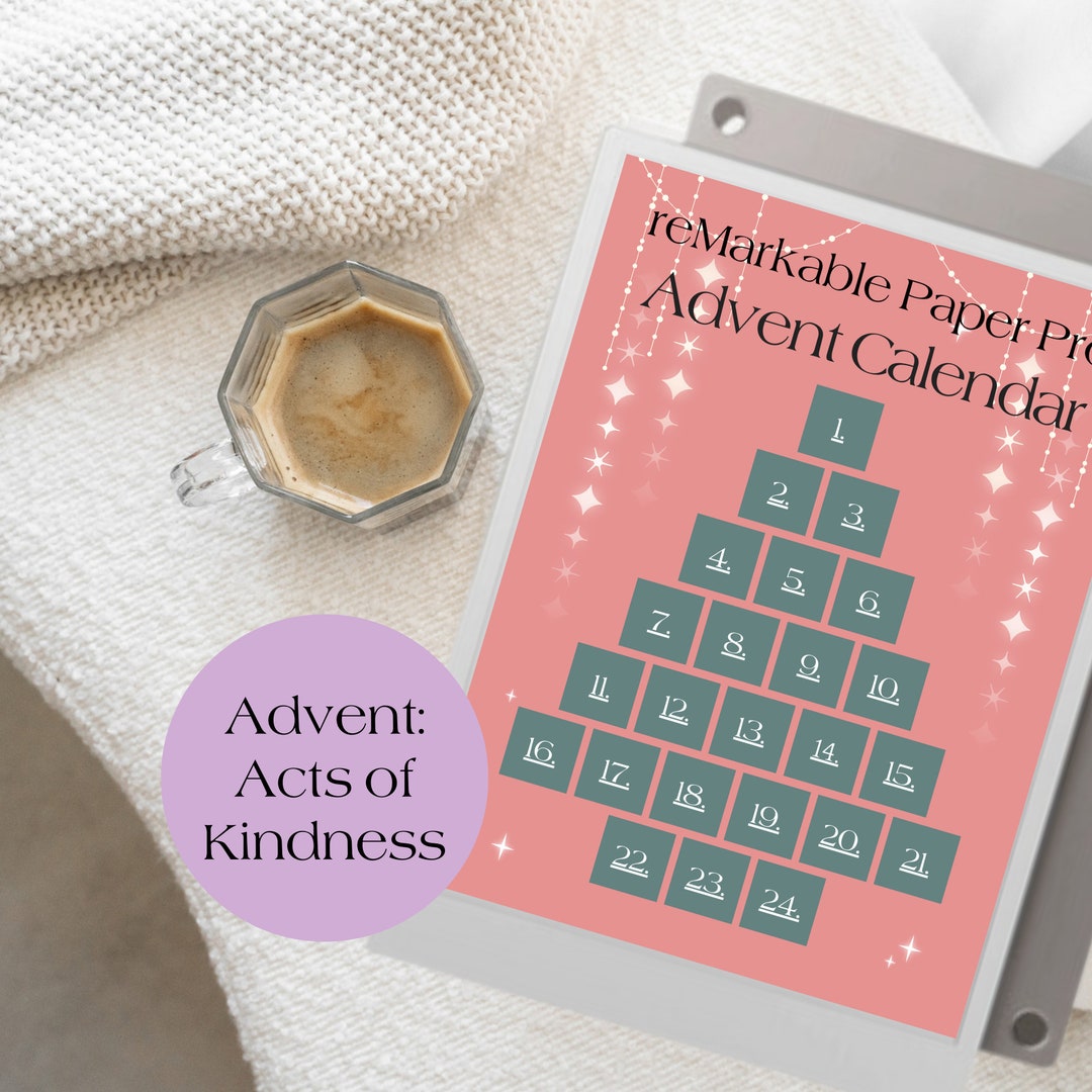Advent Calendar for Remarkable Paper Pro With Acts of Kindness ...
