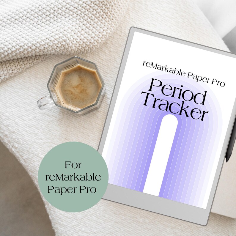 Period Tracker for Remarkable Paper Pro - Remarkable Cycle Tracker ...
