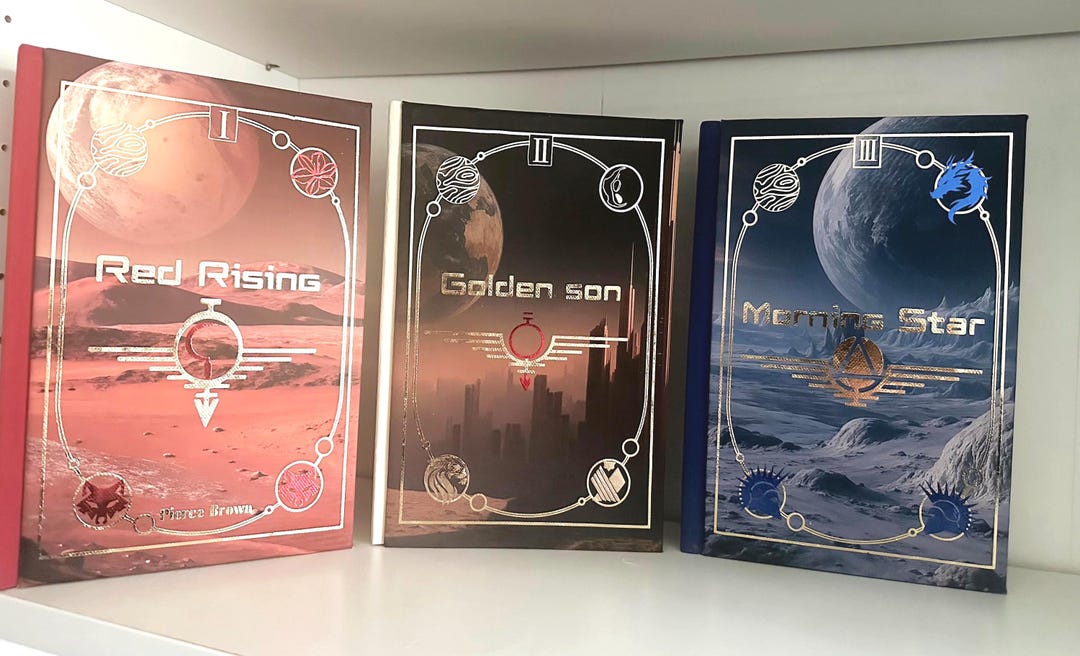 Red Rising/ Golden Son/ Morning Star/ Pierce Brown/ Handmade Hardcover ...