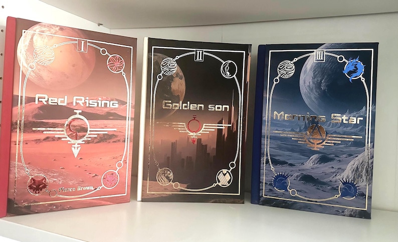 Red Rising/ Golden Son/ Morning Star/ Pierce Brown/ Handmade Hardcover Rebind - Etsy