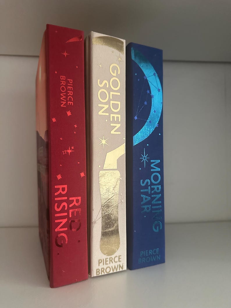 Red Rising/ Golden Son/ Morning Star/ Pierce Brown/ Handmade Hardcover Rebind - Etsy