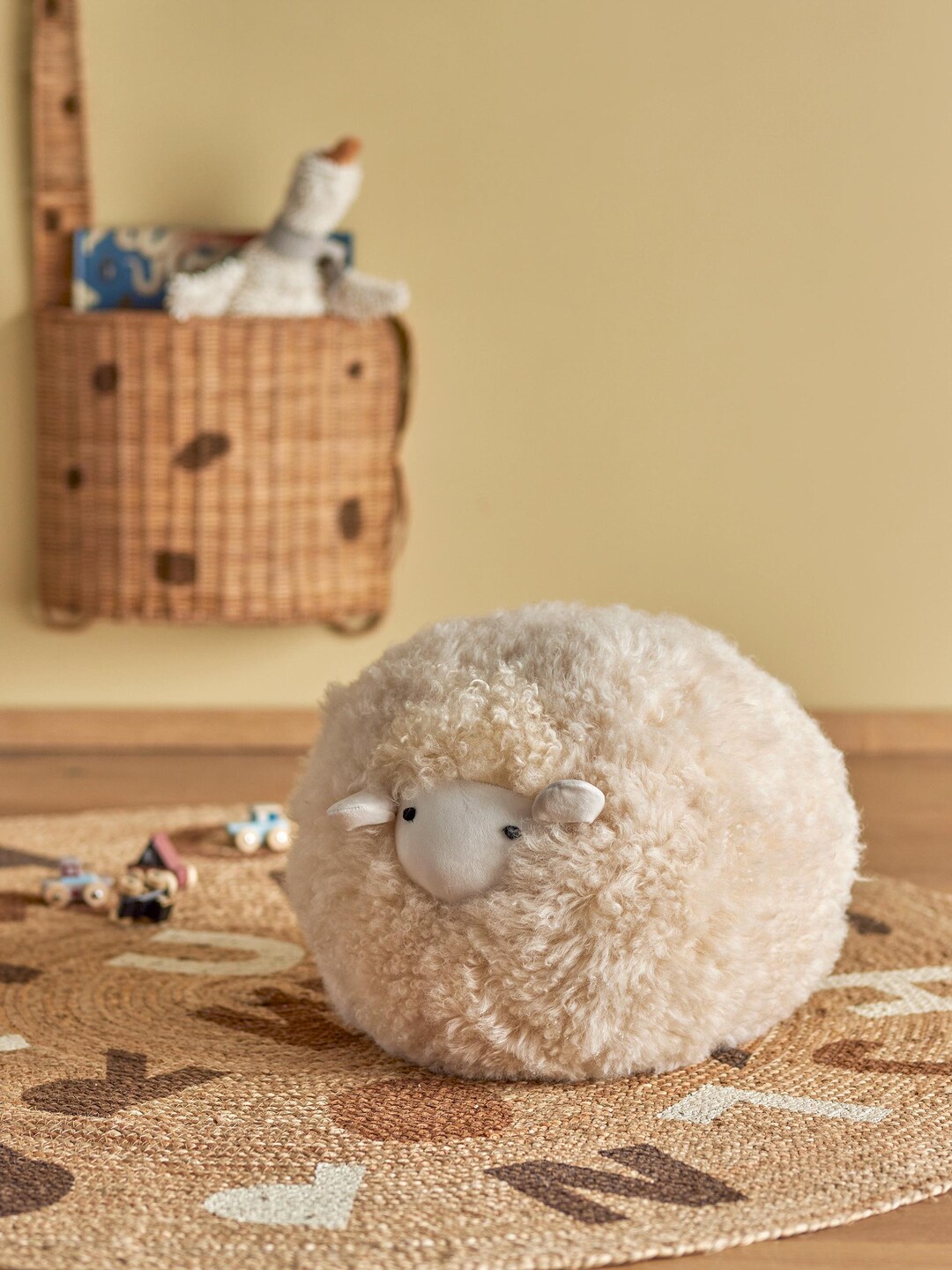 Huggable Lambswool Sheep Toy, Soft, Cute, Sweet, Cozy Stuffed Animal ...