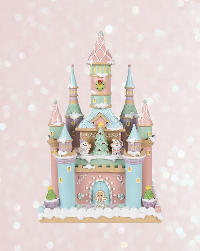 Winter Wonderland Pastel Christmas Castle, Magical, Sweet, Kid's ...