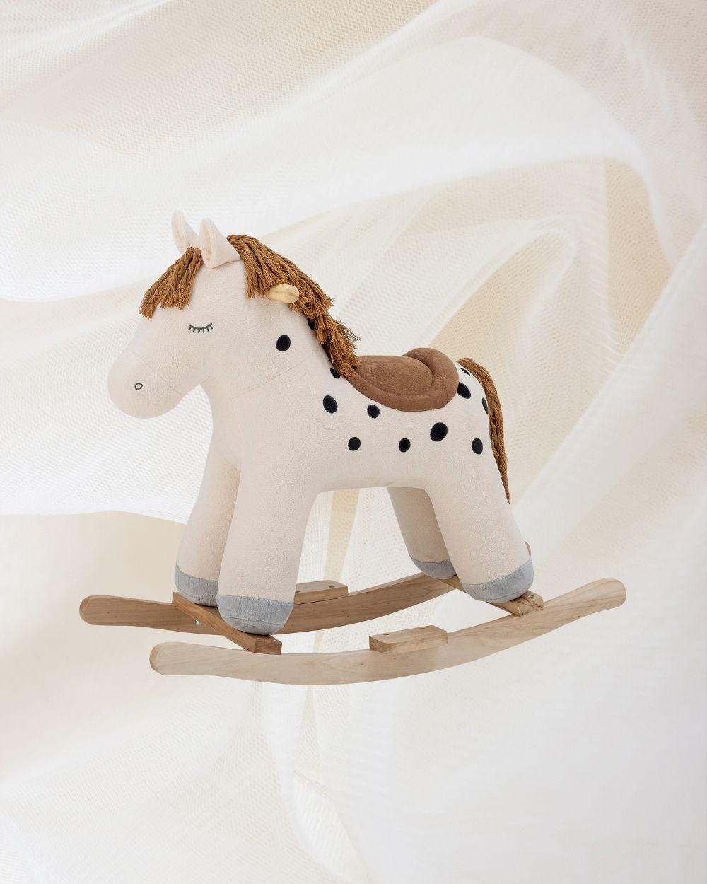 Cuddly Horse Rocking Toy, Big Plush Decor, Soft Animal Decoration, Cute ...